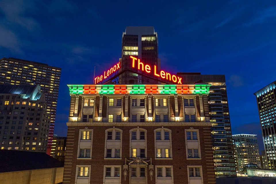 Lenox Hotel Boston Aerial