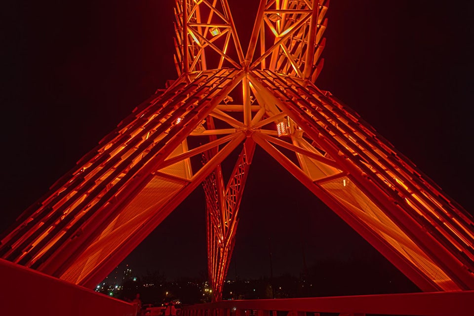 Skydance Bridge Oklahoma City Downtown
